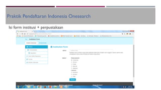 Integrasi SLiMS dengan indonesia one search | PPT