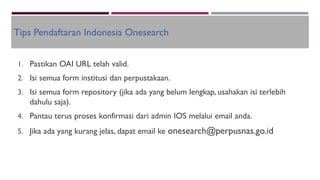 Integrasi SLiMS dengan indonesia one search | PDF