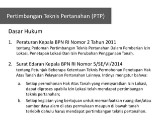 Integrasi tataruang dan pertanahan | PPTX