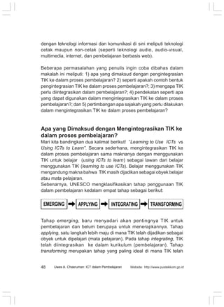 Integrasi TIK dalam Pembelajaran | PDF