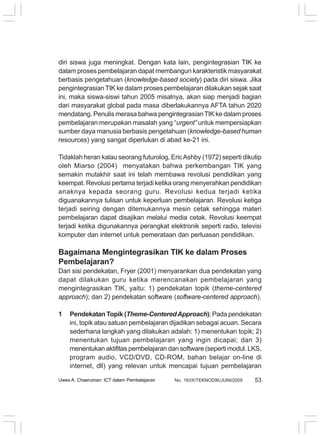 Integrasi TIK dalam Pembelajaran | PDF