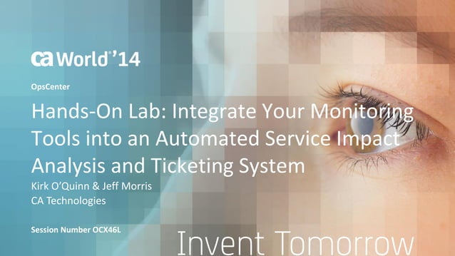 Hands-On Lab: Integrate Your Monitoring Tools into an Automated Service ...