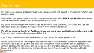 Integrate any Angular Project into WebSphere Portal | PPT