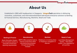 Integra tech profile -2017 | PPT