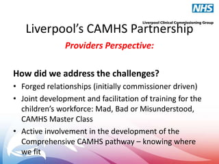 An integrated care pathway – CAMHS and counselling working together ...