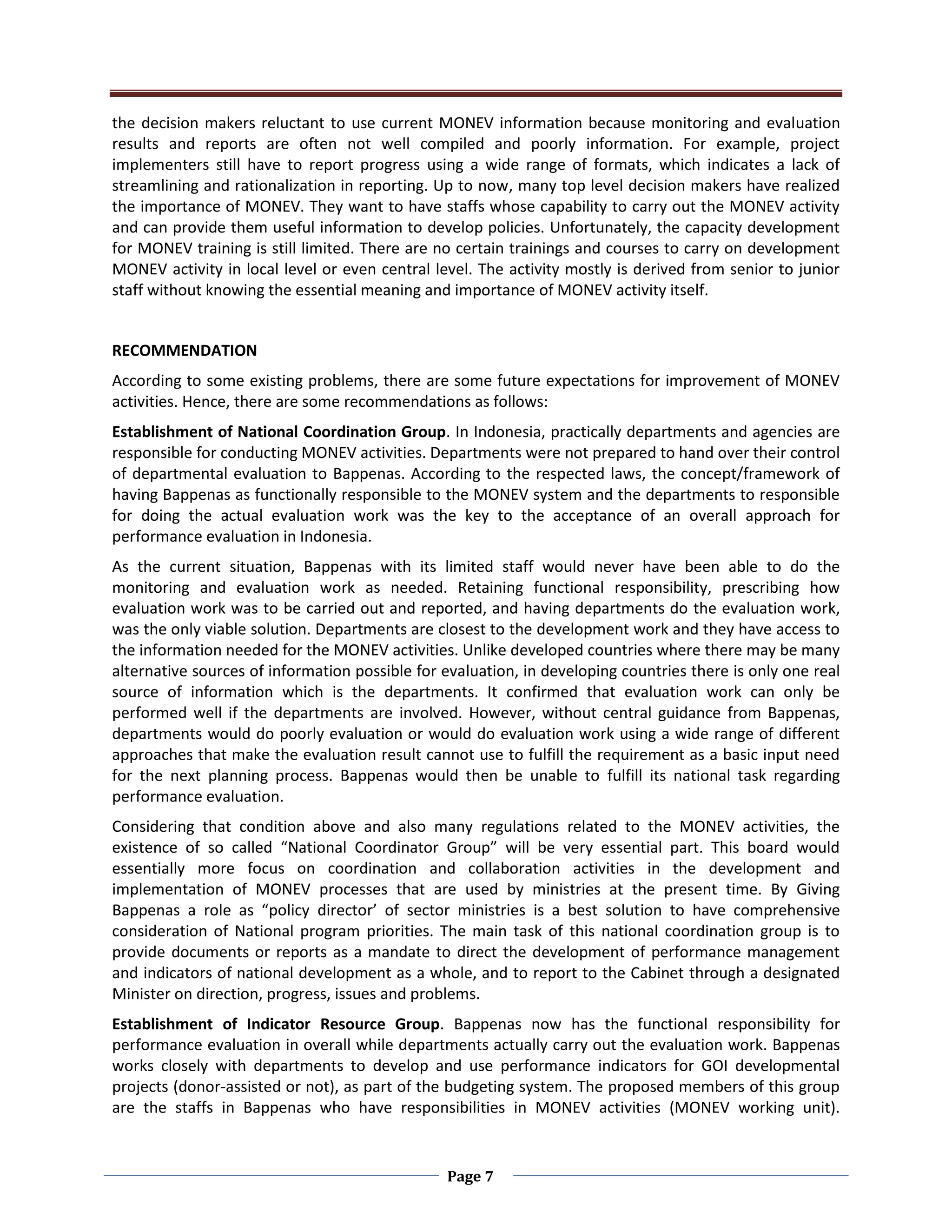Integrated Development Performance Monitoring And Evaluation System In