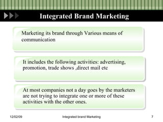 integrated brand marketing | PPT