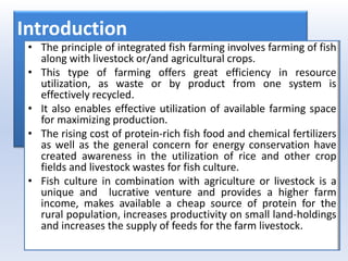INTEGRATED FISH FARMING & MANAGEMENT | PDF