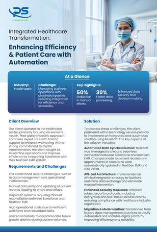 Enhancing Efficiency & Patient Care with Automation - ProwessSoft | PDF