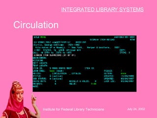 Integrated Library Systems | PPT