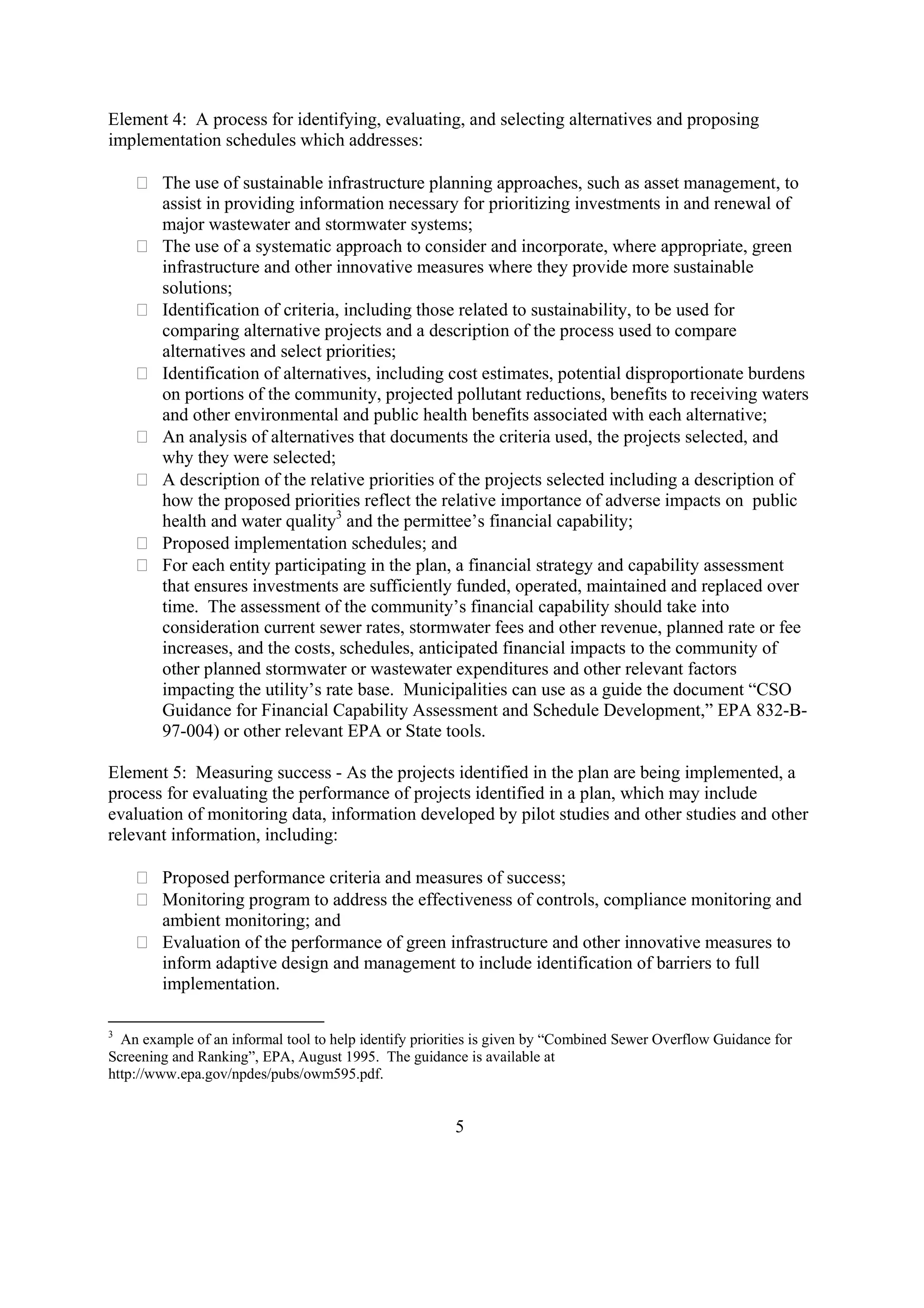 Integrated municipal stormwater and wastewater planning approach ...