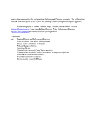 Integrated municipal stormwater and wastewater planning approach ...