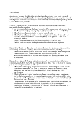 Integrated municipal stormwater and wastewater planning approach ...
