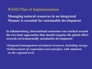 Integrated Natural Resource Management and the GEF- Reconciling Global ...