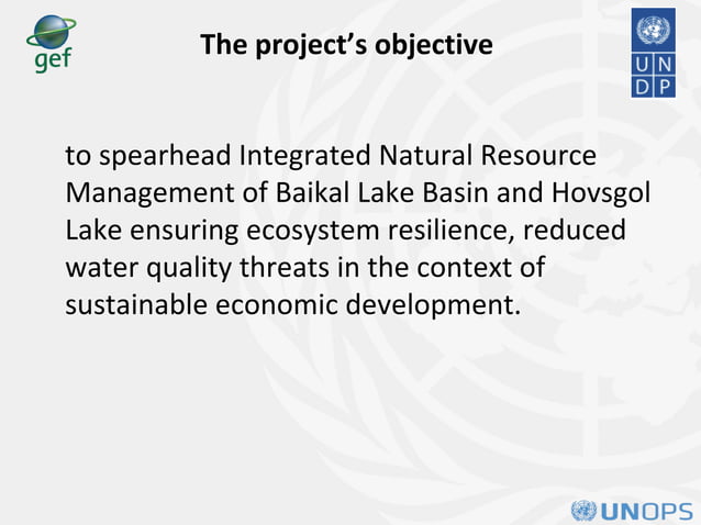 Integrated Natural Resource Management in the Baikal Basin ...