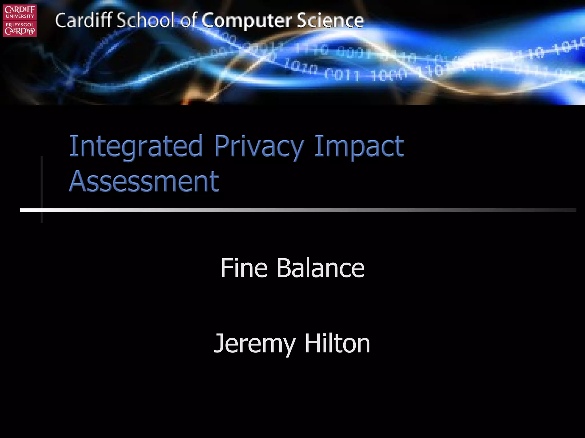 Integrated Privacy Impact Assessment | PPT