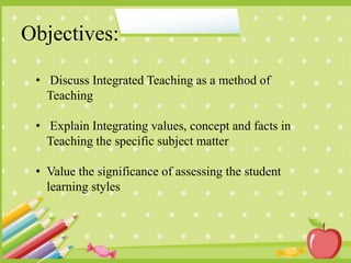 Integrated teaching | PPTX