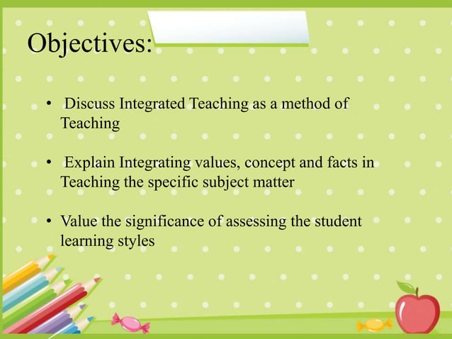 Integrated teaching | PPTX