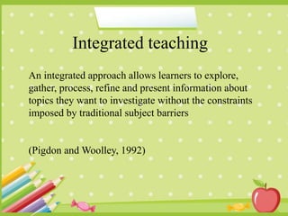 Integrated teaching | PPTX