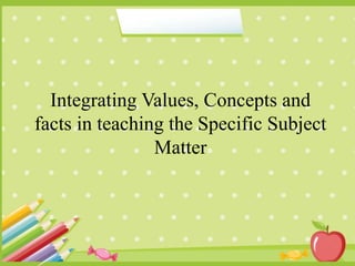 Integrated teaching | PPTX