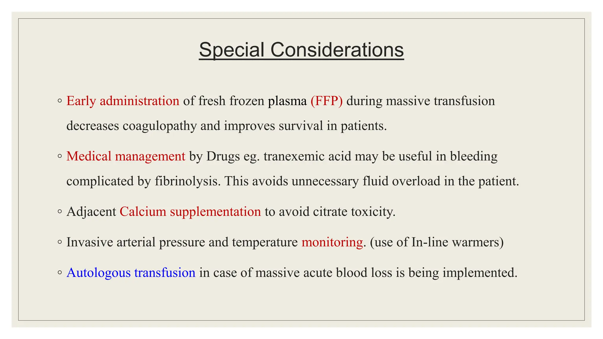 A Case presentation of Massive Transfusion in post LSCS PPH patient | PPTX