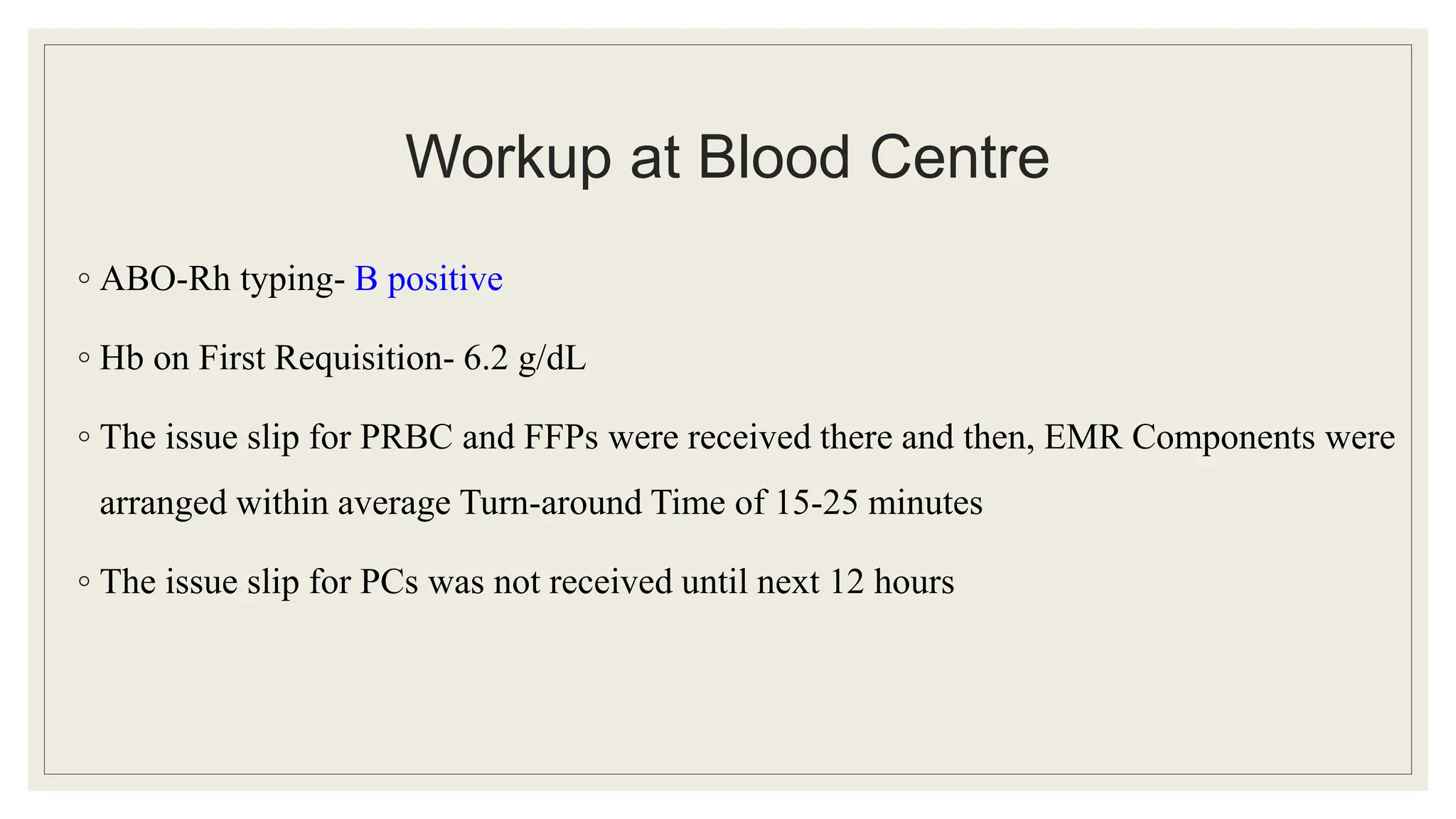 A Case presentation of Massive Transfusion in post LSCS PPH patient | PPTX