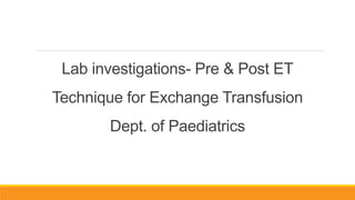 A case presentation of Exchange Transfusion in new born infant with ...