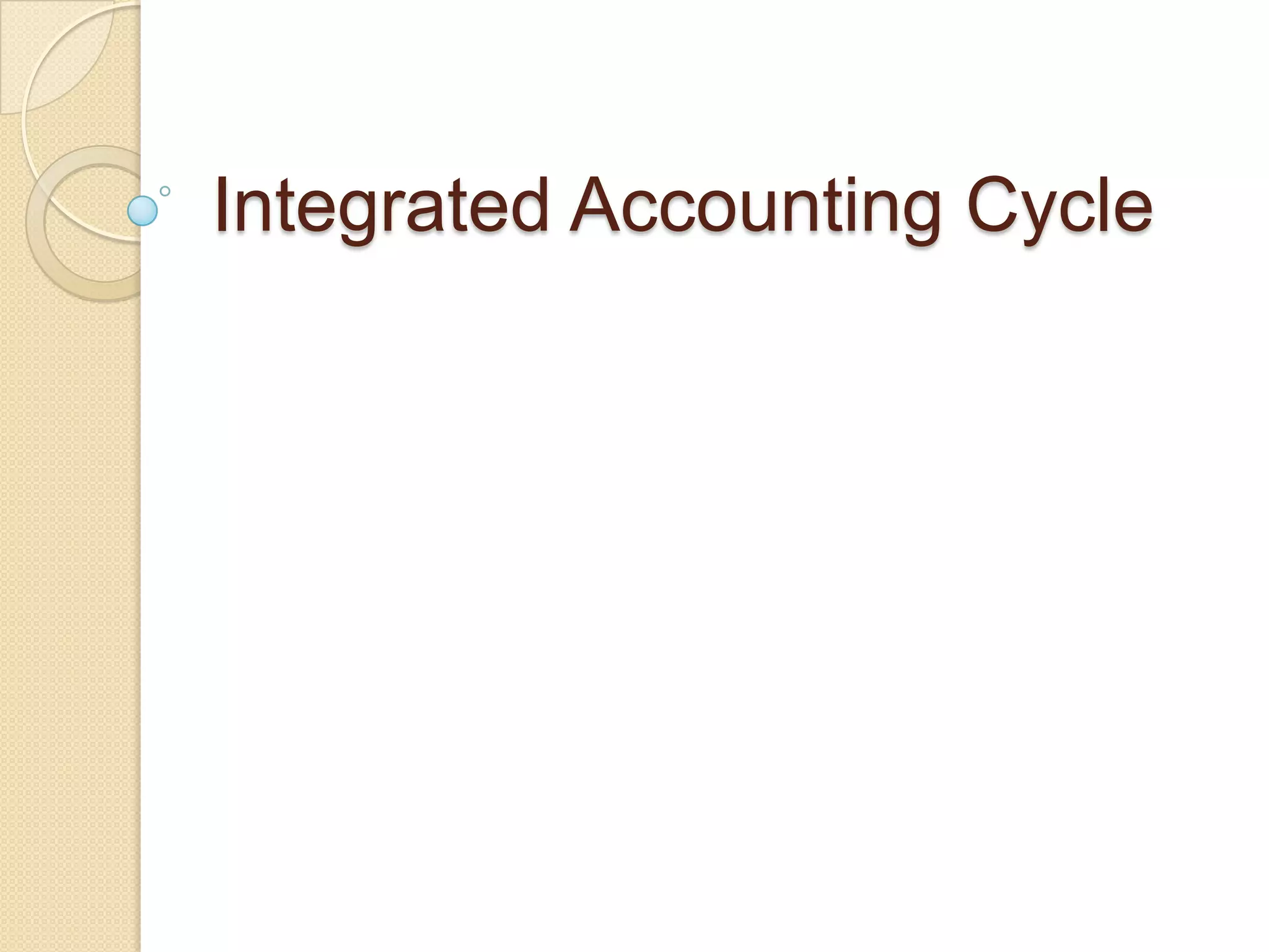 Integrated accounting system | PPTX