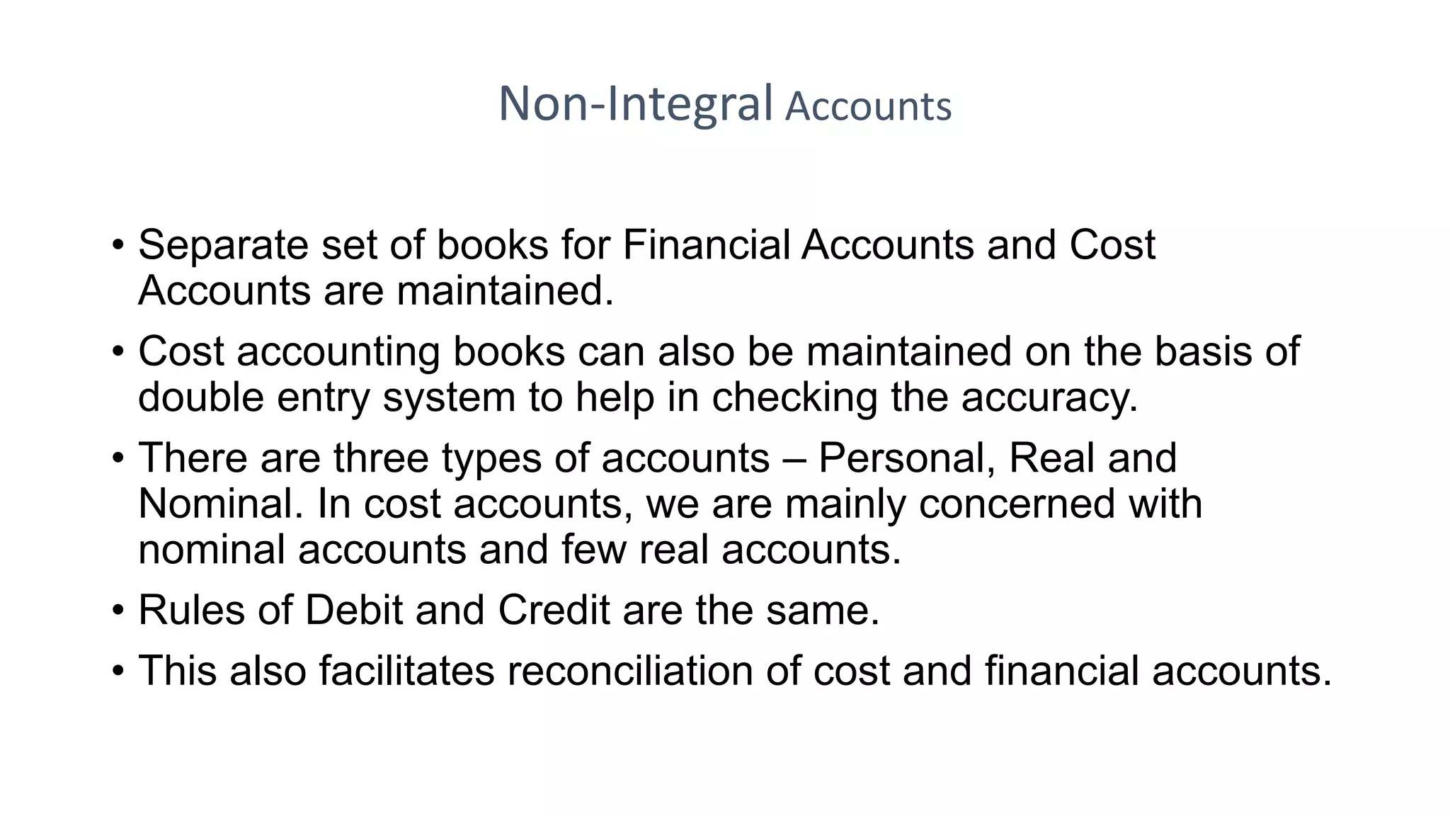Integrated and non integrated accounts part i | PPTX