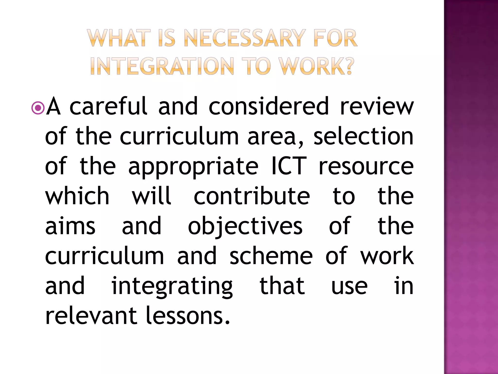 Integrated approach | PPTX