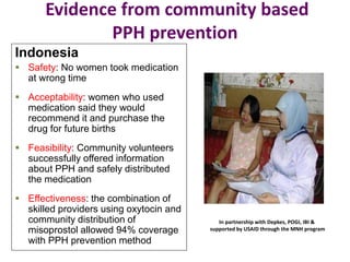 Prevention of Postpartum Haemorrhage (An Integrated Approach) | PPTX