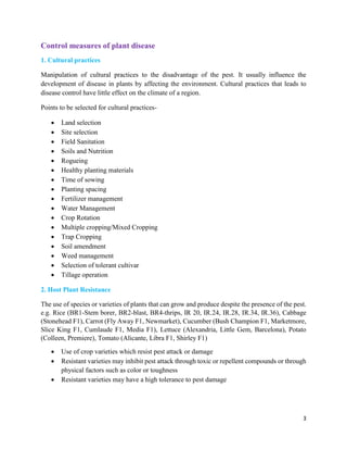 Integrated approach of plant disease control(Morshed) | PDF