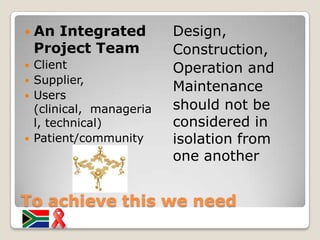 Integrated Approach To Health Facility Planning | PPTX