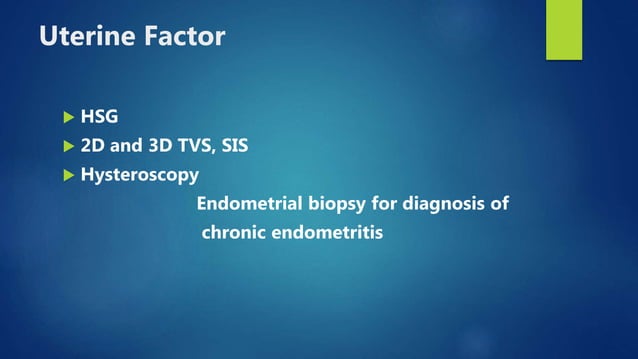 Integrated approach to infertility work up | PPTX
