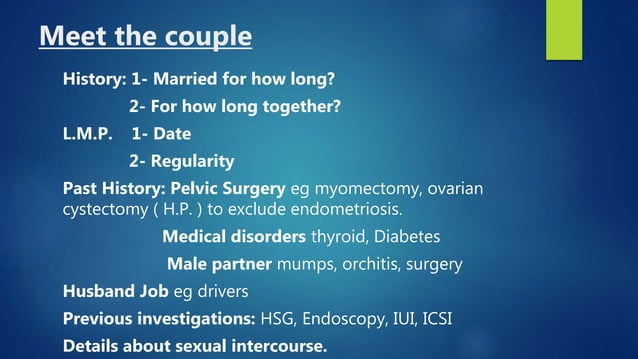 Integrated approach to infertility work up | PPTX