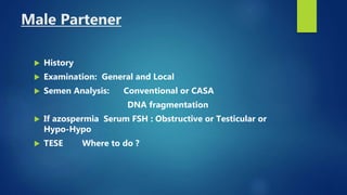 Integrated approach to infertility work up | PPTX