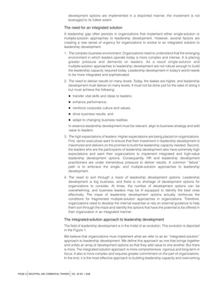 Integrated approach to leadership | PDF