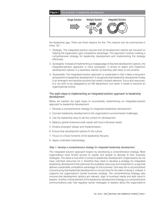 Integrated approach to leadership | PDF