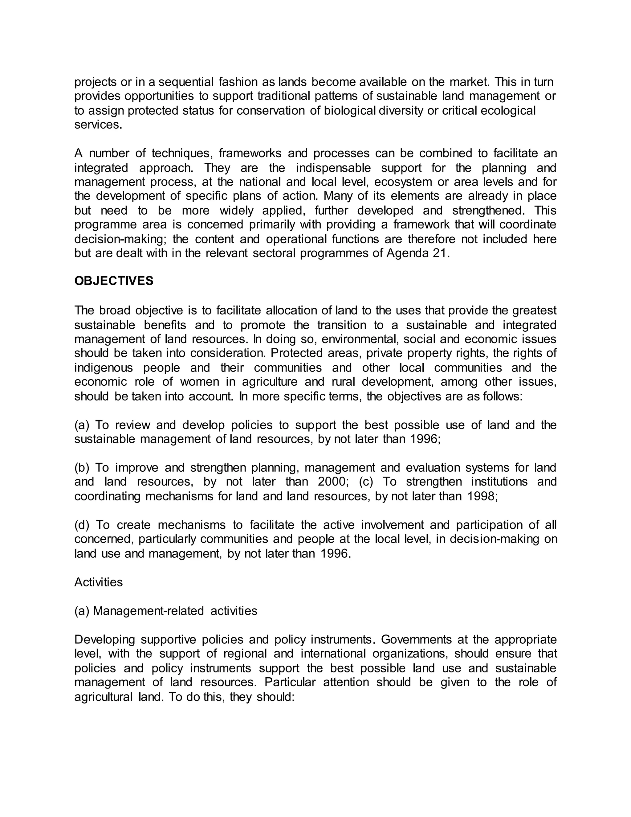 Integrated approach to the planning and management of land resources | DOCX