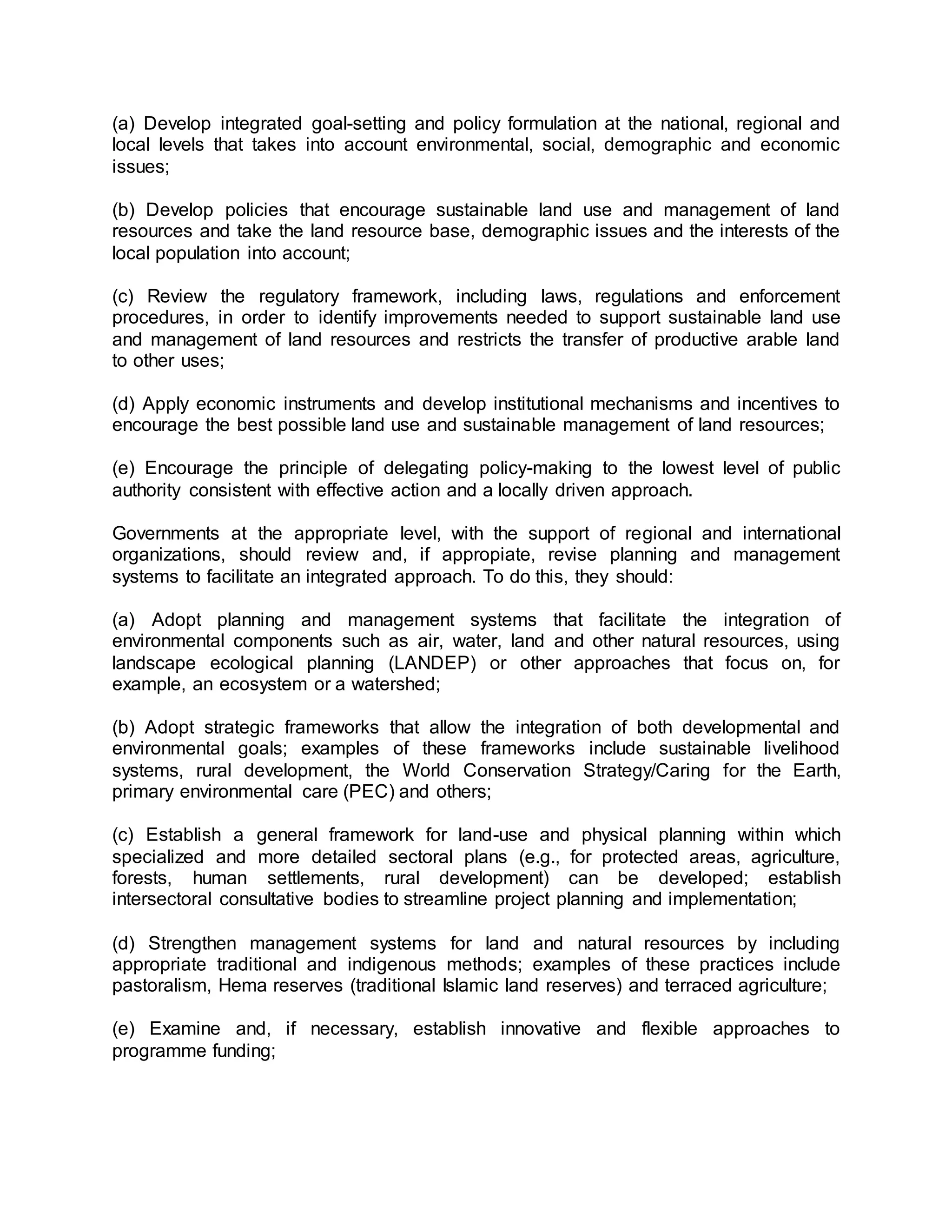 Integrated approach to the planning and management of land resources | DOCX