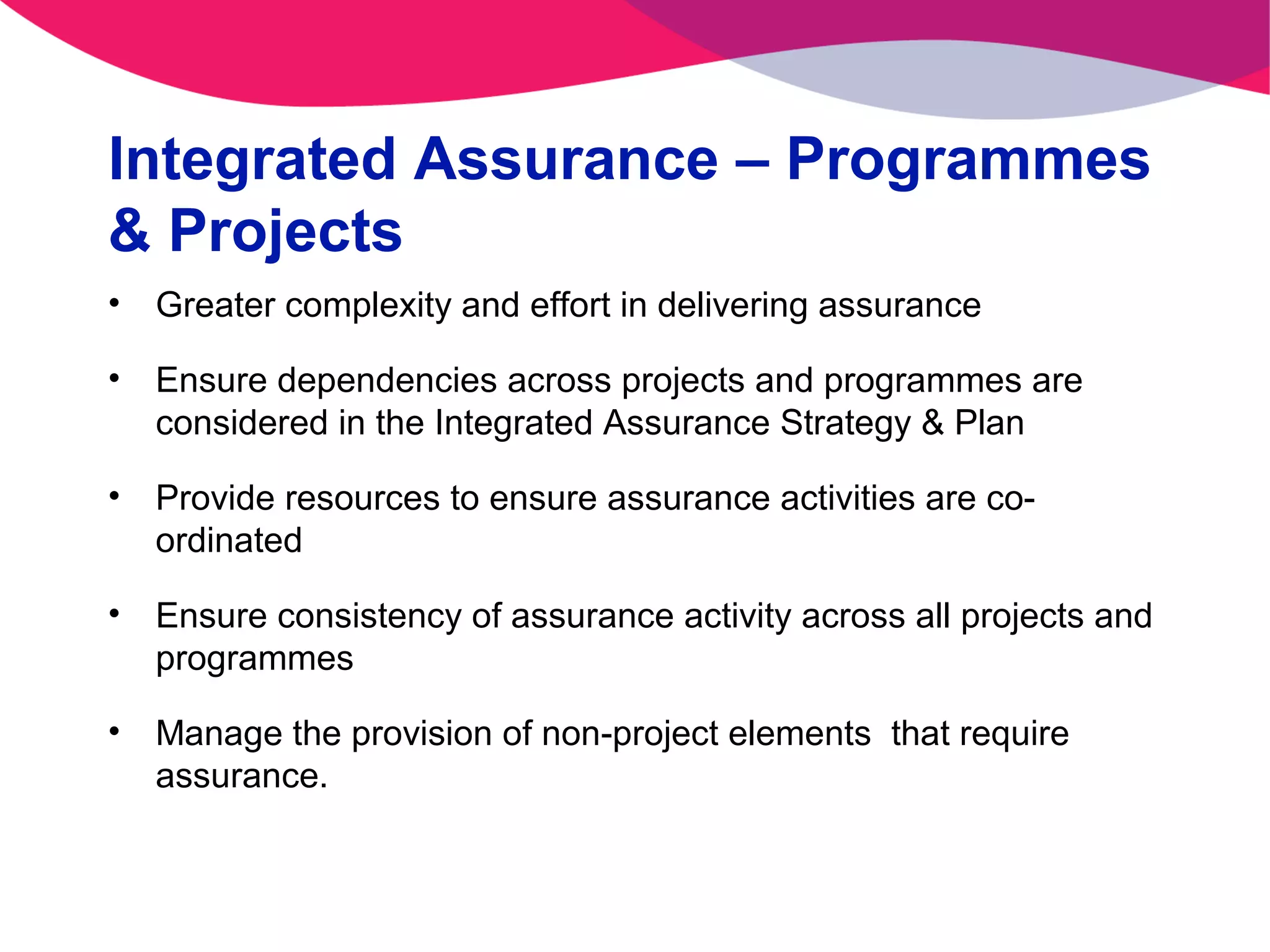 Integrated assurance with group feedback | PPT
