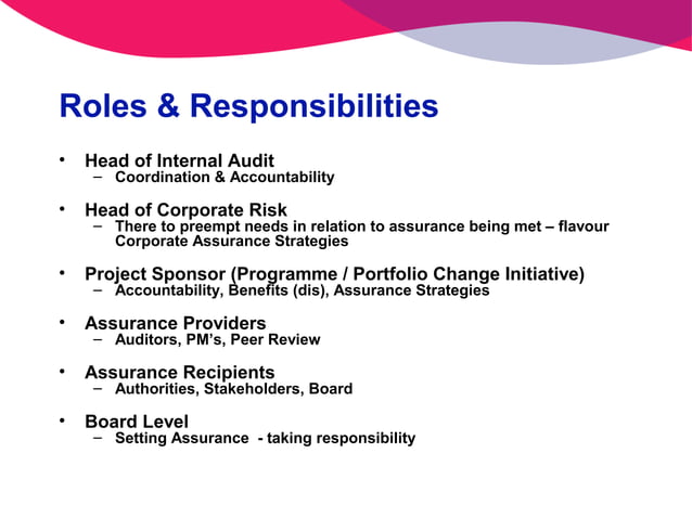 Integrated assurance with group feedback | PPT