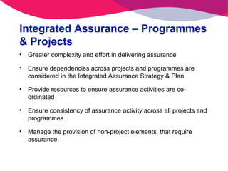 Integrated assurance with group feedback | PPT