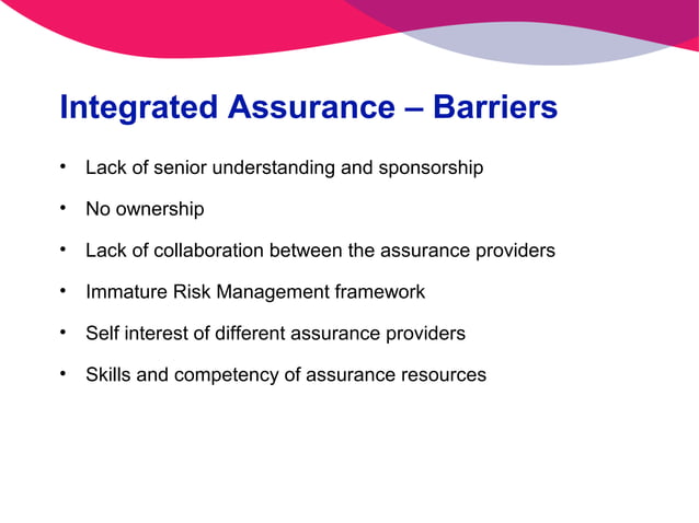 Integrated assurance with group feedback | PPT
