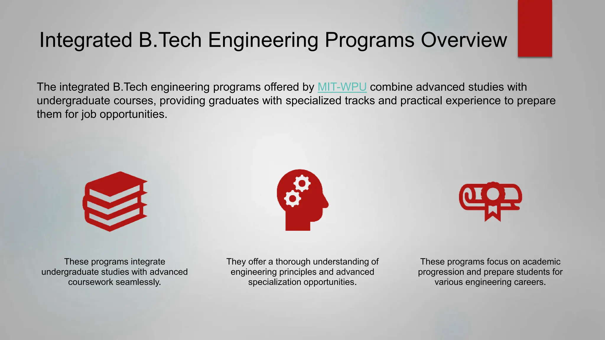 Integrated B.Tech Engineering Programs at MIT-WPU.pptx