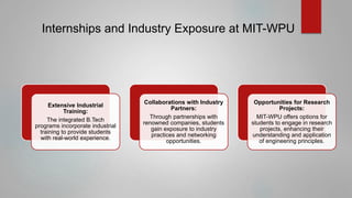 Integrated B.Tech Engineering Programs at MIT-WPU.pptx