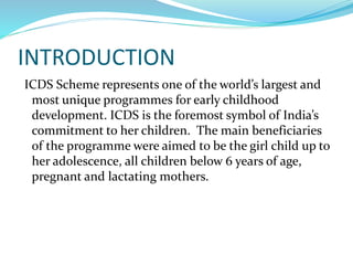 Integrated child development services | PPT | Free Download