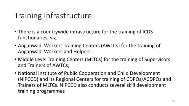 Integrated child development services final | PPT