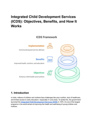 Integrated Child Development Services (ICDS)_ Objectives, Benefits, and ...