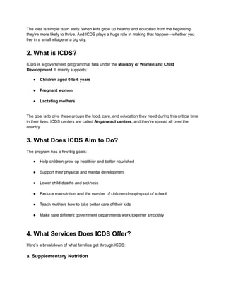 Integrated Child Development Services (ICDS)_ Objectives, Benefits, and ...
